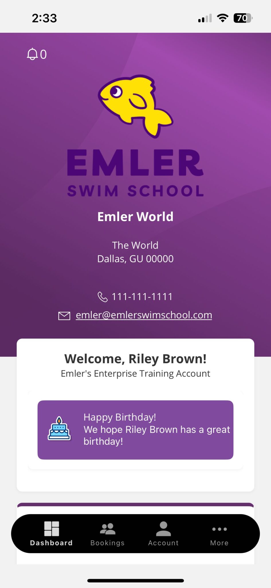Manage Swim Lessons | Emler Swim School Parent Portal